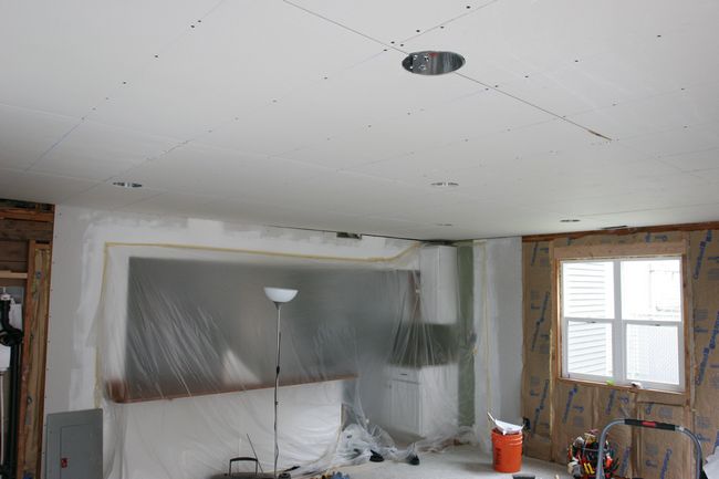 Family Room Drywall