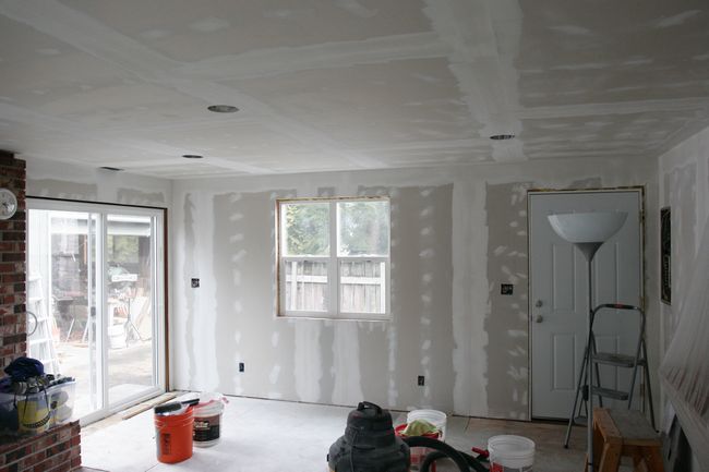 Family Room Drywall